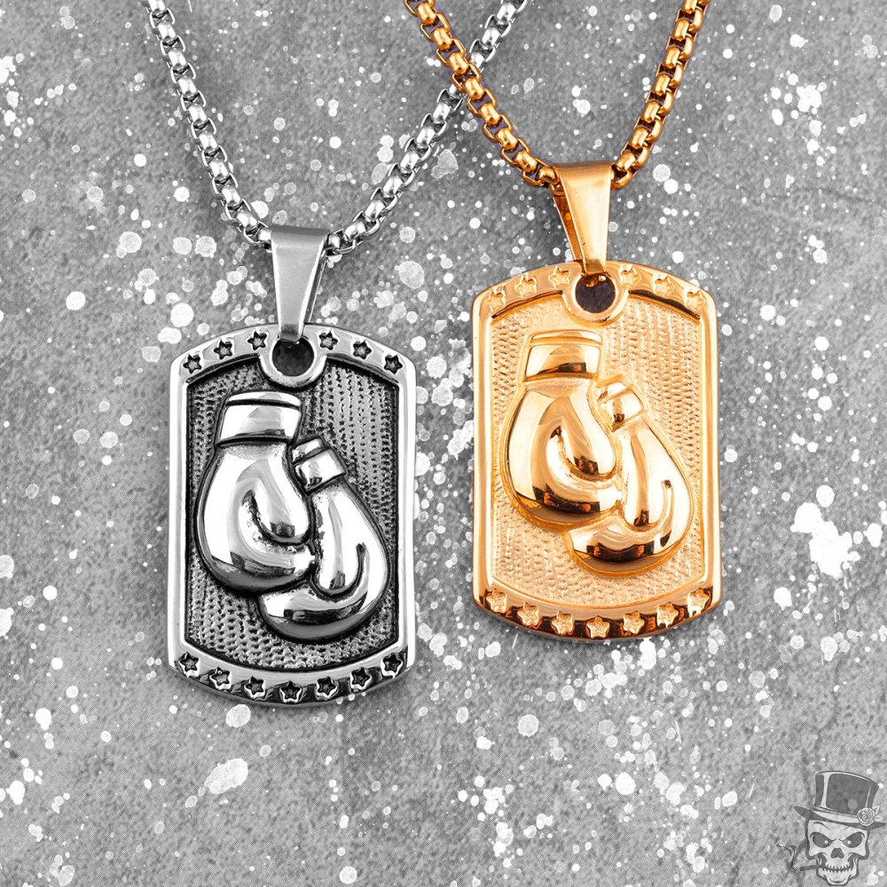 Sculpt Rings™ 316L Stainless Steel Boxing Gloves Pendant Necklace ...