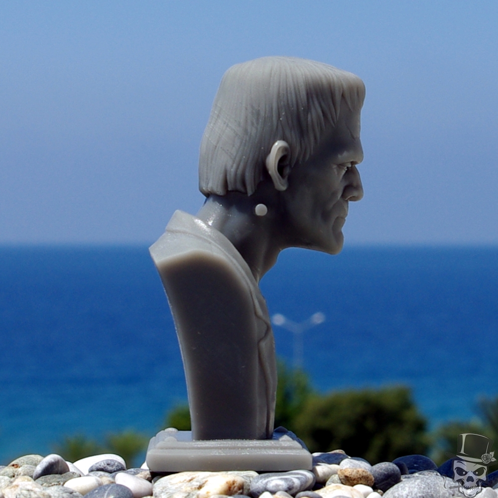 Frankenstein's Monster 3D 4K Resin Bust: Unpainted, Realistic Detail ...