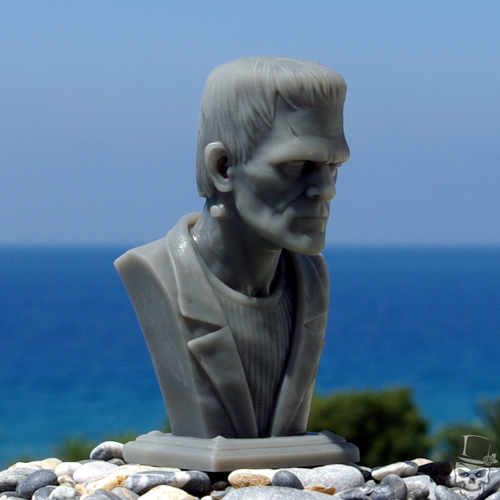 Frankenstein's Monster 3D 4K Resin Bust: Unpainted, Realistic Detail ...