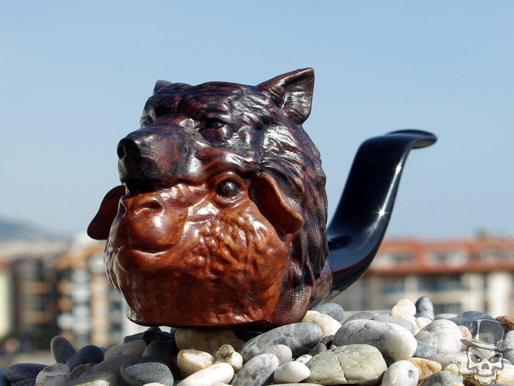 Sheep in Wolf's Clothing Briar Wood Tobacco Smoking Pipe - Fine Art Pipes