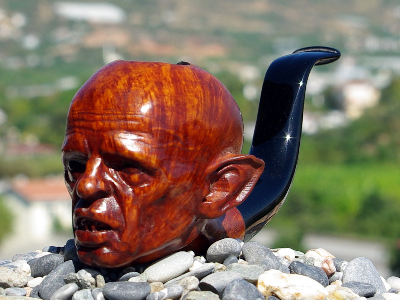 Nosferatu the Vampyre - Klaus Kinski Wood Portrait Tobacco Pipe Bust ...