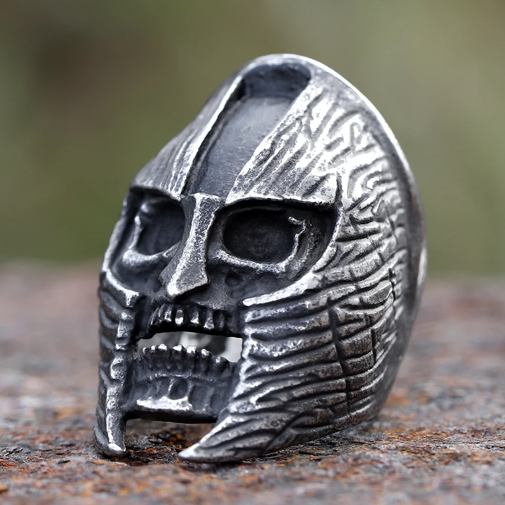 Sculpt Rings™ Biker 316L stainless steel Rings Head Evil mask Skull ...